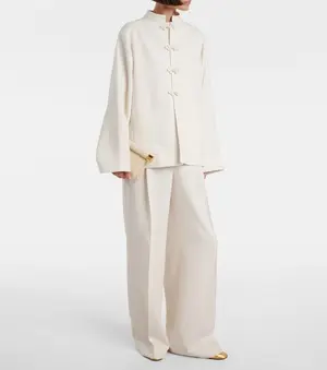 RÓHE High-waisted Wide-leg Casual Pants