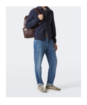 Brunello Cucinelli Leather-trimmed Sneakers