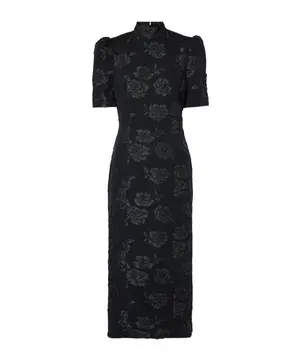 ROTATE BY BIRGER CHRISTENSEN Floral Jacquard Dress