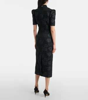 ROTATE BY BIRGER CHRISTENSEN Floral Jacquard Dress
