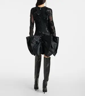 ROTATE BY BIRGER CHRISTENSEN Floral Embroidered Dress