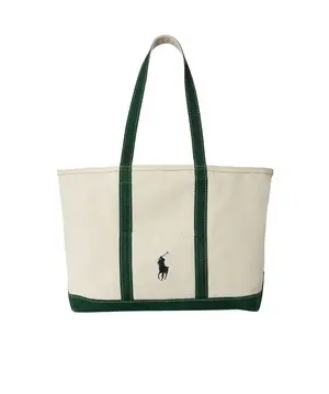 Polo Ralph Lauren Embroidered Logo Tote Bag - Ivory