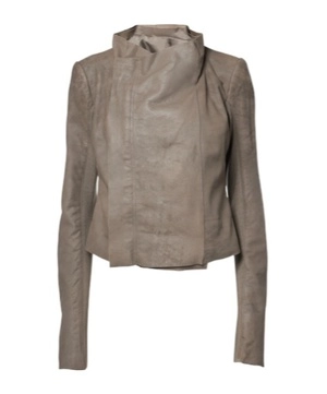 Rick Owens Light Luxury Avant-garde Leather Jacket