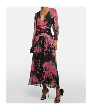 Rixo Flower Printed Dress