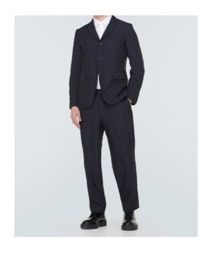 Comme Des Garçons Striped Straight Pants