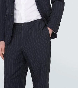 Comme Des Garçons Striped Straight Pants