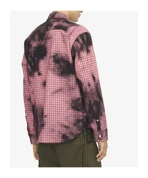 Alexander McQueen Flannel Check Tie-dye Shirt