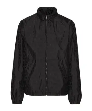 Valentino Garavani Toile Iconographe Zip-up Hooded Jacket - Black