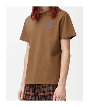 Loewe Logo Embroidered Crewneck T-shirt