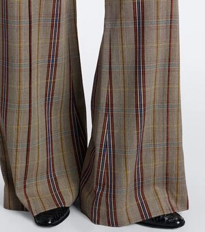 VIVIENNE WESTWOOD Checked Wide-leg Pants