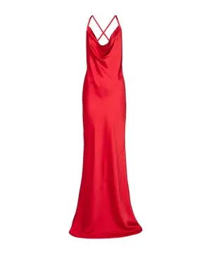 Norma Kamali Open-back Gown