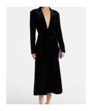 Norma Kamali Velvet Blazer Dress