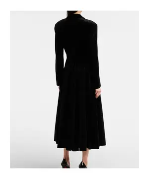 Norma Kamali Velvet Blazer Dress