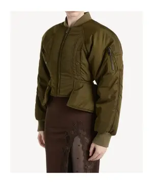 Balmain Nylon Signature Bomber Jacket