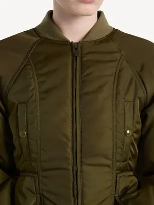 Balmain Nylon Signature Bomber Jacket