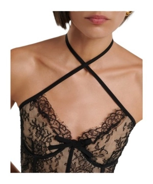 Alessandra Rich Exquisite Lace Slip Dress