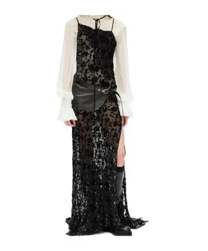 ANN DEMEULEMEESTER Floral Devoré Maxi Dress
