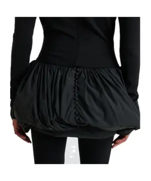 Magda Butrym Wool-blend Turtleneck Mini Dress With Voluminous Skirt