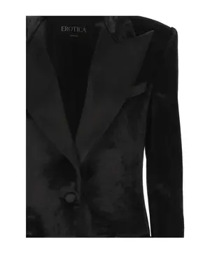DONDUP Single-breasted Velvet Blazer