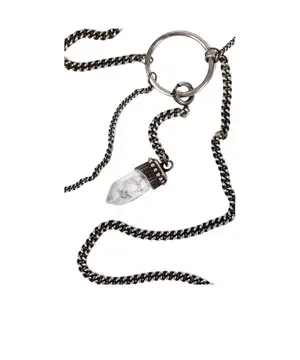 ANN DEMEULEMEESTER Adeline Body Chain Necklace - Ancient Silver