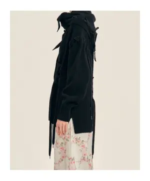 Simone Rocha Merino Sculpted Corset Cardigan