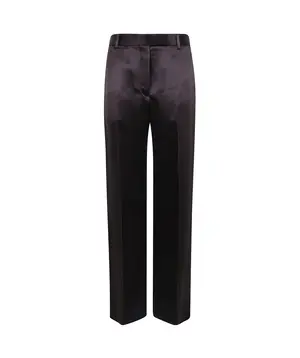 TOM FORD Silk Satin Wide Leg Tailored Pants