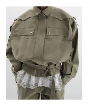 Magda Butrym Cotton Utility Jacket With Belt