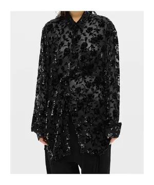 ANN DEMEULEMEESTER Elisabeth Floral-devoré Shirt