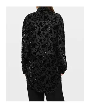 ANN DEMEULEMEESTER Elisabeth Floral-devoré Shirt