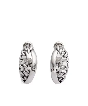 Dior Stack Earrings - Antique Silver