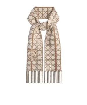 Dior Cannage Scarf - Beige