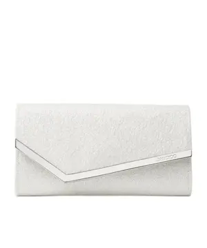 JIMMY CHOO Emmie Glitter Clutch Bag