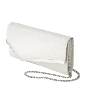 JIMMY CHOO Emmie Glitter Clutch Bag