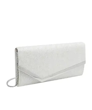 JIMMY CHOO Emmie Glitter Clutch Bag