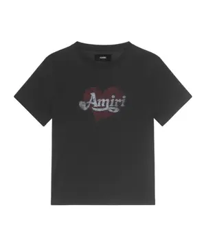 Amiri Heart Tee - Black