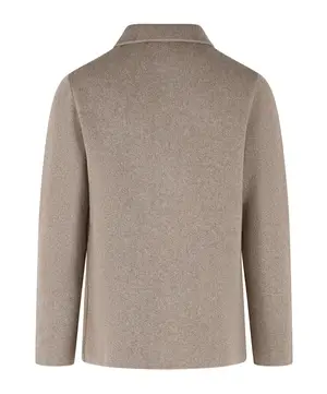 LARDINI Patch Pocket Cashmere Knit Jacket