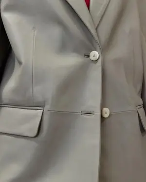 ALYSI Singlebutton Leather Blazer