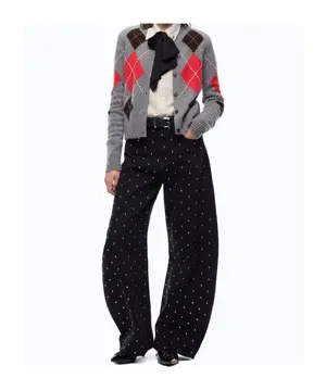 Pinko Crystal-embellished Jeans
