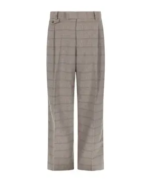 Drole De Monsieur Drôle De Checked Tailored Pants - Darkbeige