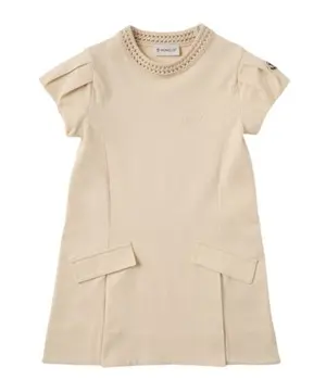 Moncler Shortsleeve Straightcut Dress - Nude