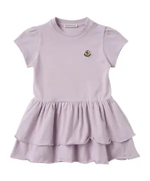 Moncler Shortsleeve Tiered Dress - Pink