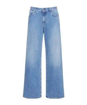 THE ROW High-waisted Wide-leg Jeans