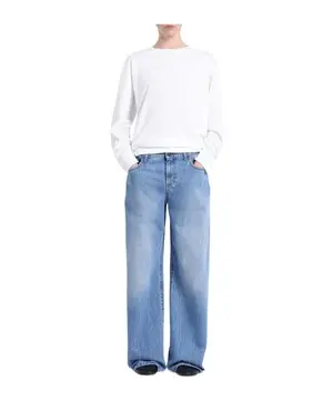 THE ROW High-waisted Wide-leg Jeans