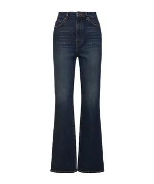 Khaite High-waisted Flare Jeans - Black