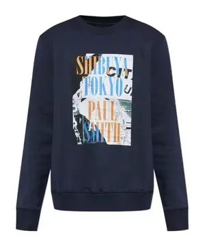 Paul Smith Shibuya Print Sweatshirt - Navy Blue