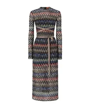 Missoni Zigzag-knit Backless Dress