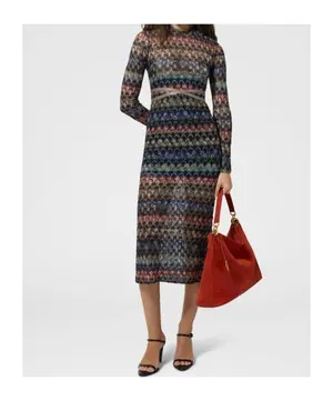 Missoni Zigzag-knit Backless Dress