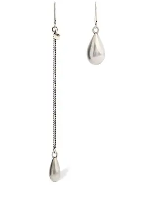 ANN DEMEULEMEESTER Asymmetric Silver Earrings