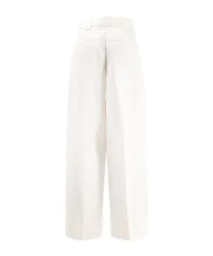 Closed Pleated Wide-leg Pants