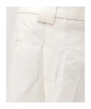 Closed Pleated Wide-leg Pants